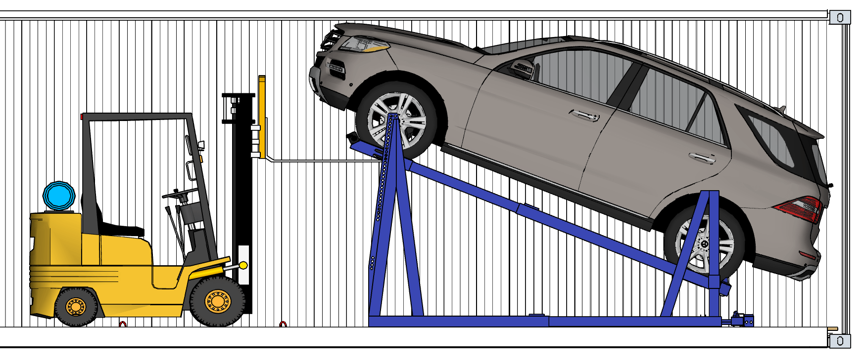 EL-RAK - Exterior Loading Vehicle Racking Systems - Trans-Rak