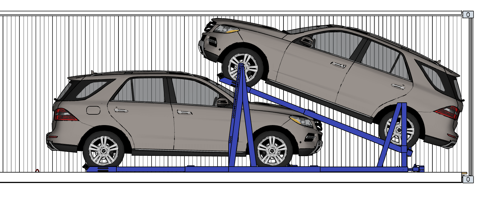 EL-RAK - Exterior Loading Vehicle Racking Systems - Trans-Rak