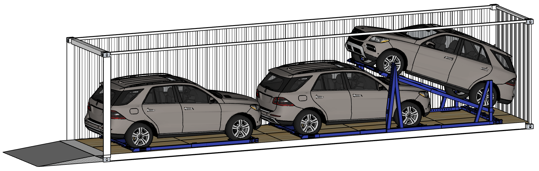 EL-RAK - Exterior Loading Vehicle Racking Systems - Trans-Rak