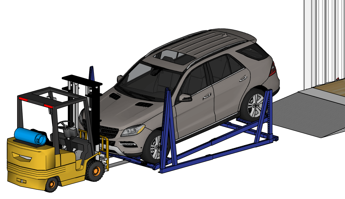 EL-RAK - Exterior Loading Vehicle Racking Systems - Trans-Rak